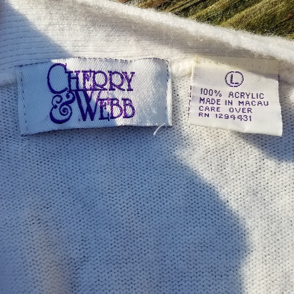 Cherry &Webb | Sweaters | Cherry Webb Ivory Buttonup Sweater | Poshmark